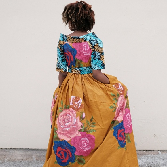 veroex | Dresses | African Ankara Print Woman Maxi Dress | Poshmark